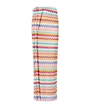 Missoni Pixel-effect Zigzag Pattern Maxi Pareo Skirt - Multicoloured