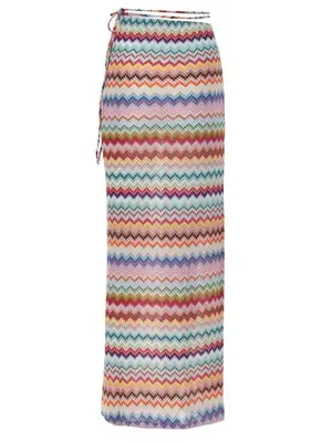 Missoni Zigzag Maxi Pareo Skirt - Multicoloured