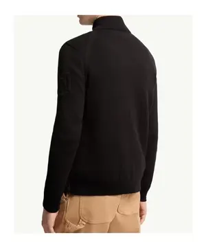Moncler Zip-up Knit Padded Cardigan - Black