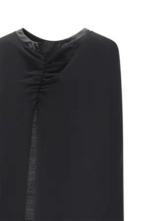 DARKPARK Ruched Long Cape