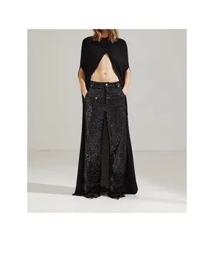 DARKPARK Ruched Long Cape