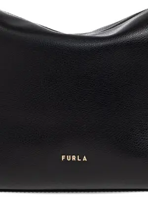 Furla Tonie Zip-up Small Shoulder Bag - Black