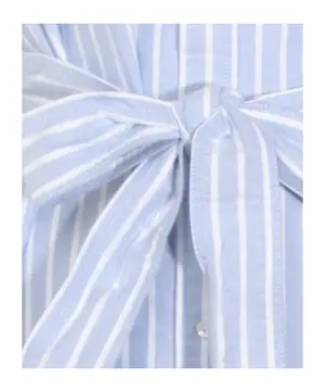 Polo Ralph Lauren Striped Belted Shirt Dress - Blue