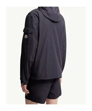 Moncler Logo Hooded Zip-up Jacket