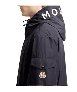 Moncler Logo Hooded Zip-up Jacket