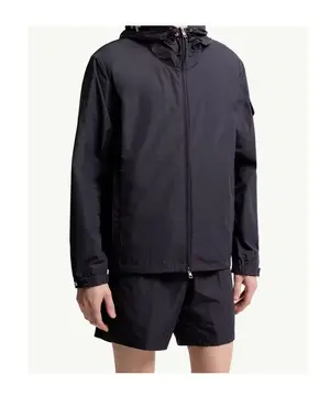 Moncler Logo Hooded Zip-up Jacket
