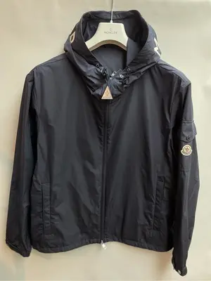 Moncler Logo Hooded Zip-up Jacket