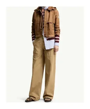 Moncler Collared Button-up Hooded Jacket - Light Brown
