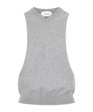 Versace Cut-out Sleeveless Top