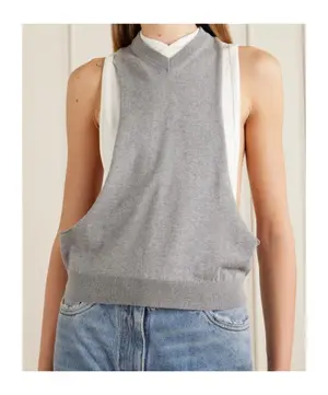 Versace Cut-out Sleeveless Top