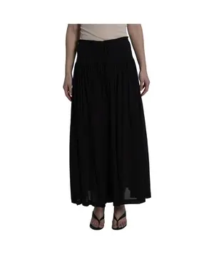 THE ROW Berenice Pleated Wide-leg Pants - Black