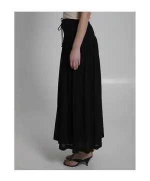 THE ROW Berenice Pleated Wide-leg Pants - Black