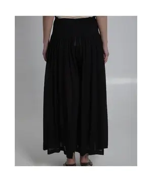 THE ROW Berenice Pleated Wide-leg Pants - Black