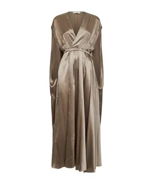 Co Name' Draped Cape Wrap Maxi Dress