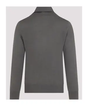 Zegna Long-sleeved Polo Shirt - Black