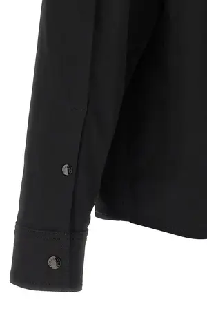 Moncler Zip-up Gabardine Shirt Jacket - Black