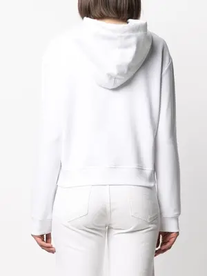 Moschino Heart Logo Print Hooded Hoodie