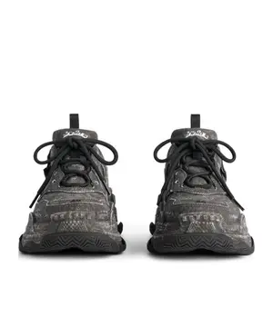 Balenciaga Triple S Lace-up Sneakers - Black