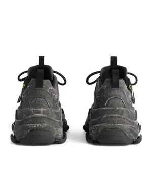 Balenciaga Triple S Lace-up Sneakers - Black