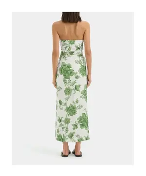 SIR. Gardella Strapless Midi Dress With Floral Print