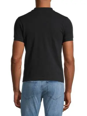 Play Comme Des Garcon Pattern Polo Short-sleeved Top