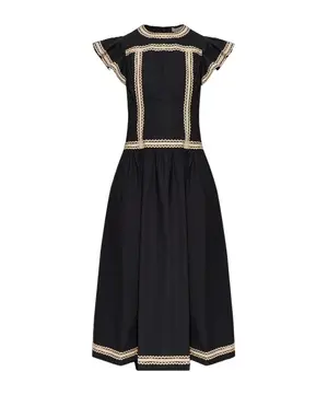 Ulla Johnson Ruffled-trim Midi Dress