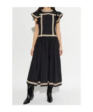 Ulla Johnson Ruffled-trim Midi Dress