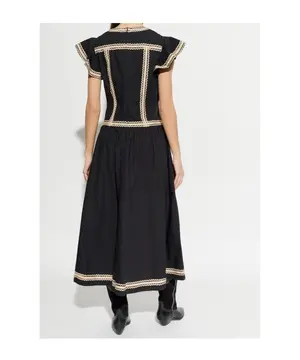 Ulla Johnson Ruffled-trim Midi Dress