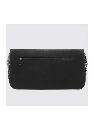 Zadig&Voltaire Logo Plaque Embossed Shoulder Bag - Black