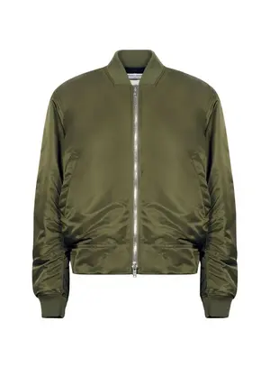 Bottega Veneta Padded Nylon Bomber Jacket - Shrub
