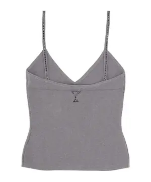 Retrofete Embellished Strap Knit Top