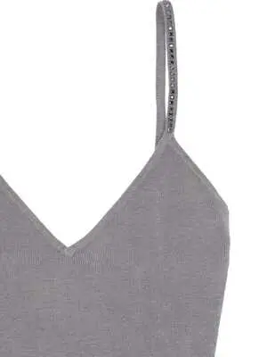 Retrofete Embellished Strap Knit Top