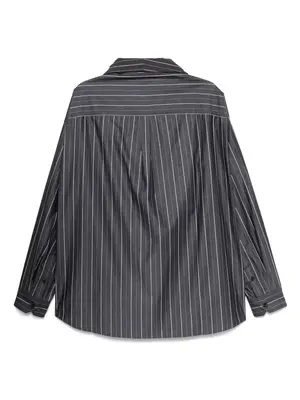 Y/project Striped Shirt With Draped Collar