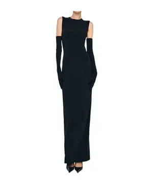 Black Maxi Slit Dresses