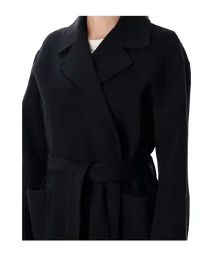 Polo Ralph Lauren Belted Lapel Collar Coat - Black
