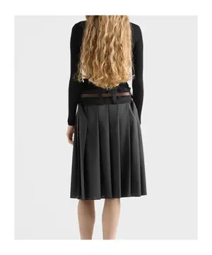 Prada Long Sleeve Ribbed Crewneck Jumper
