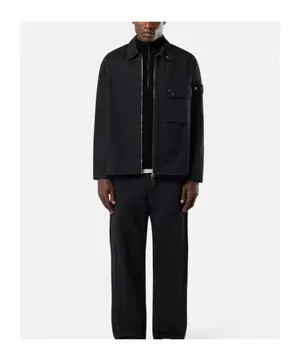 Stone Island Zipped Denim Overshirt
