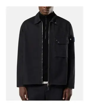 Stone Island Zipped Denim Overshirt