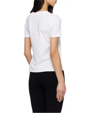 Chloé Logo Printed Crewneck T-shirt - White