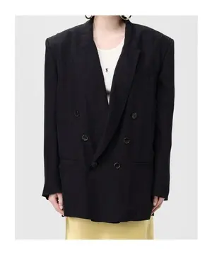 Saint Laurent Double-breasted Peak Lapel Jacket