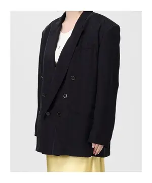 Saint Laurent Double-breasted Peak Lapel Jacket