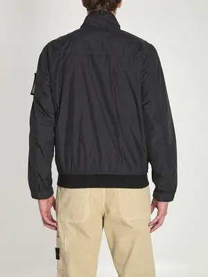 Stone Island Logo Patch Zip-up Jacket