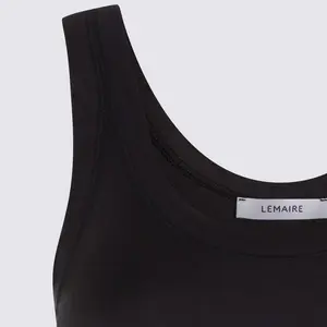 LEMAIRE Ribbed Top - Black