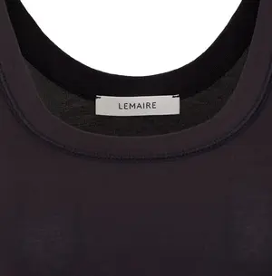 LEMAIRE Ribbed Top - Black
