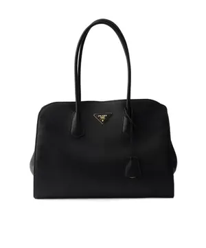 Prada Leather Tote Bag - Black