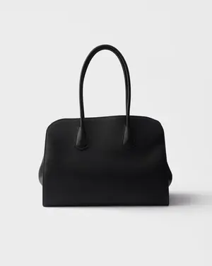 Prada Leather Tote Bag - Black