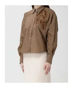 Brunello Cucinelli Embellished Button-down Blouse