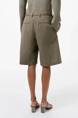 Our Legacy Ponte Pleated Shorts - Gray