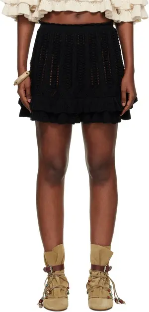 Isabel Marant Étoile Nelles Knit Mini Skirt - Black