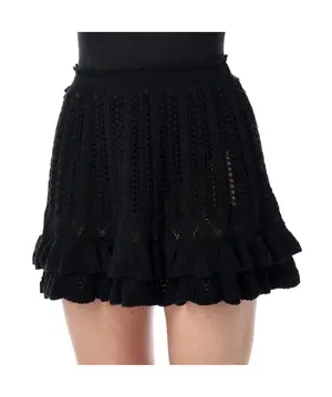 Isabel Marant Étoile Nelles Knit Mini Skirt - Black